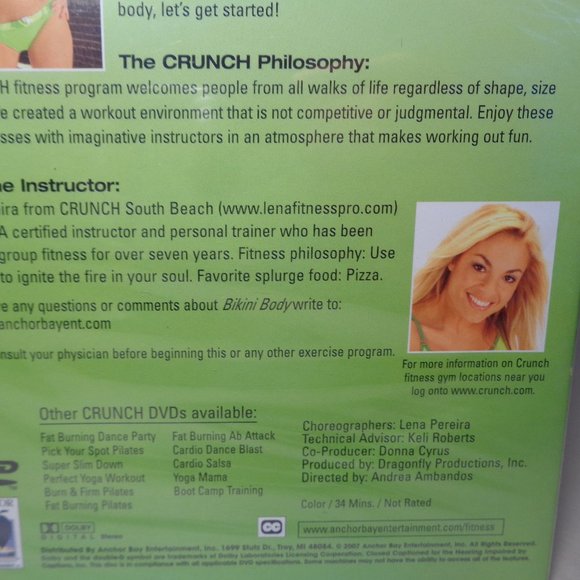 Media | Crunch Bikini Body New Dvd Instructor Lena Pereira | Poshmark